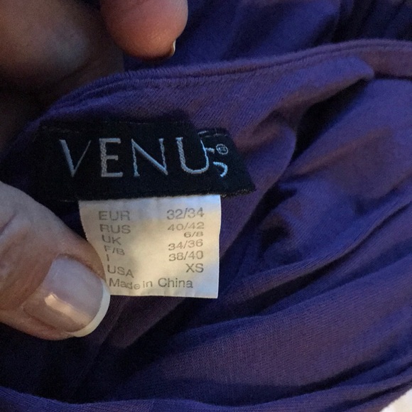 VENUS | Dresses | Venus Purple Sleeveless Cross Cross Dress | Poshmark